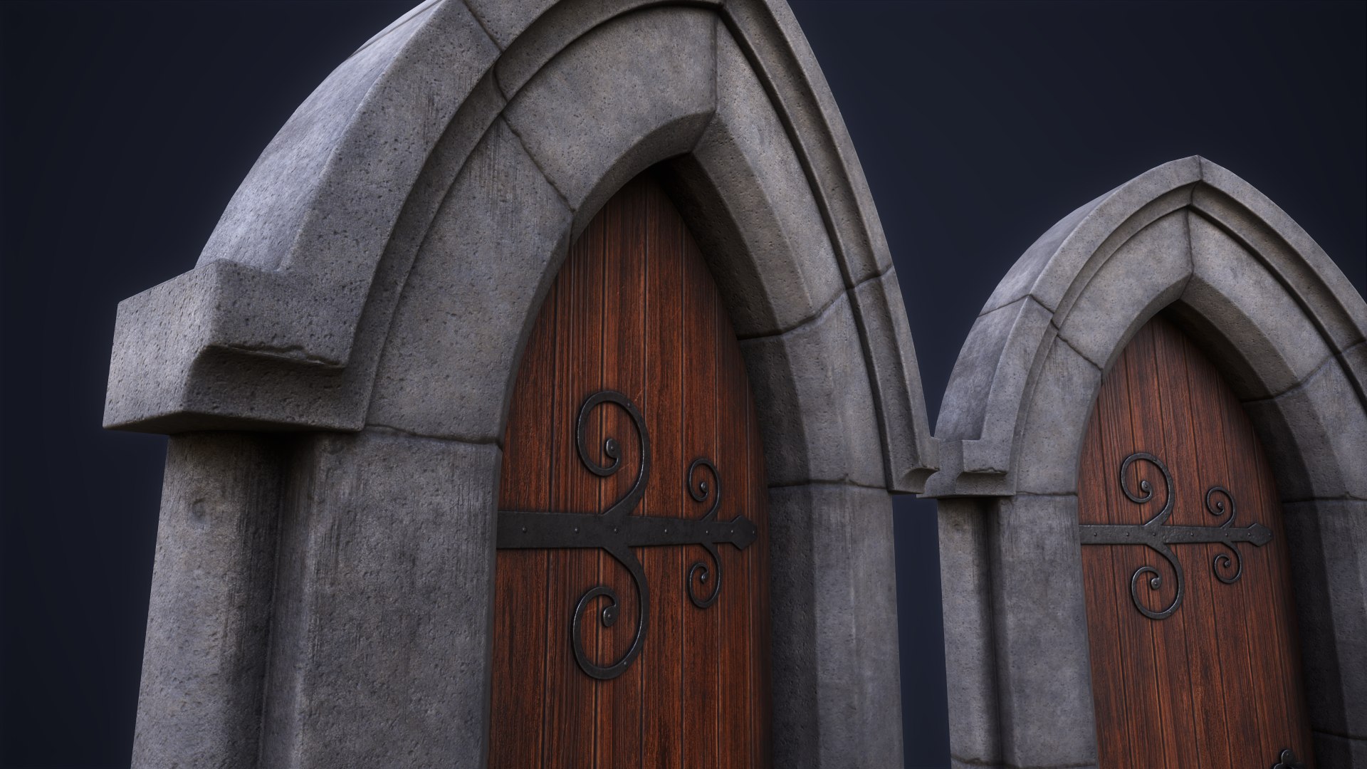 3D Model Old Front Door - TurboSquid 2072161