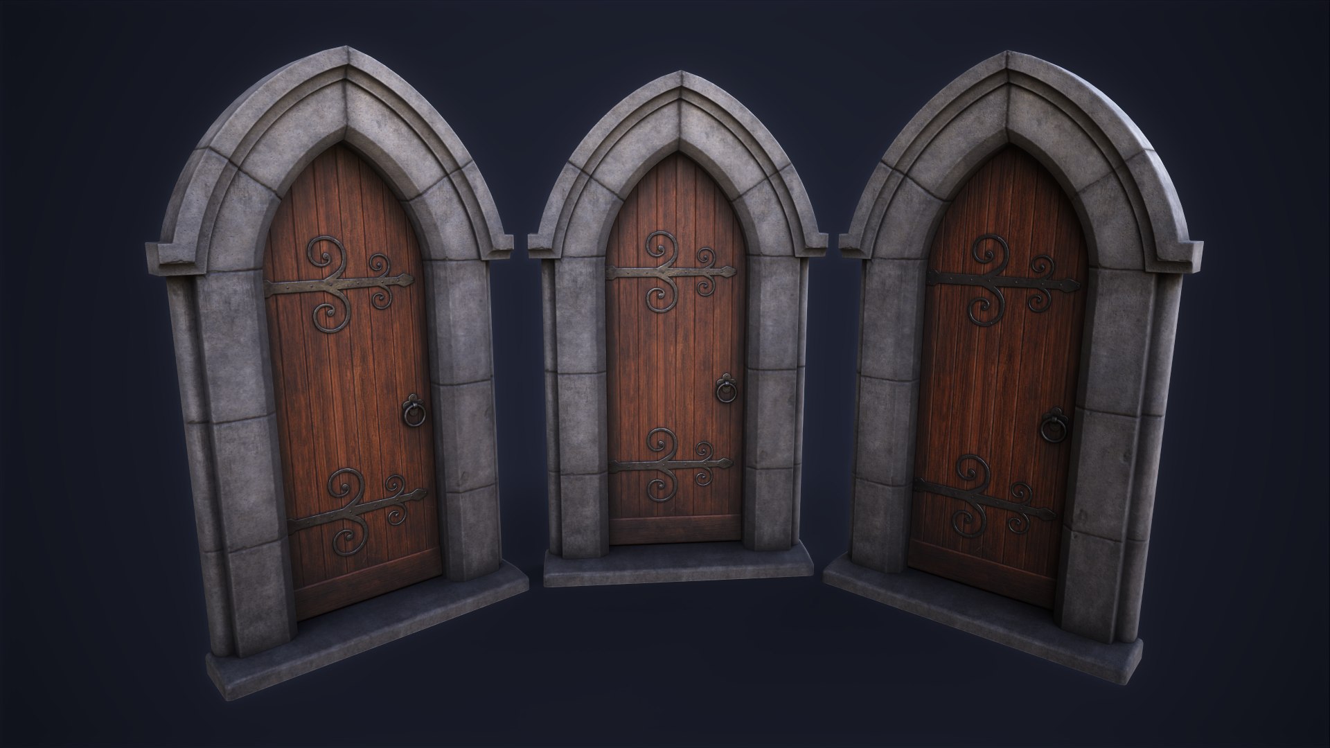3D Model Old Front Door - TurboSquid 2072161