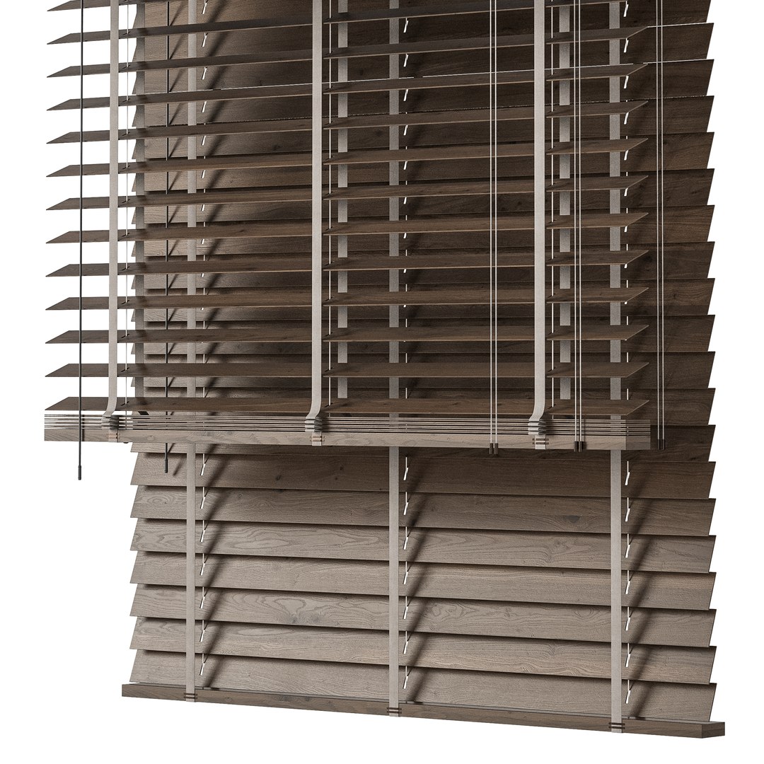 Wooden Blinds Set 25 Model - TurboSquid 2203075