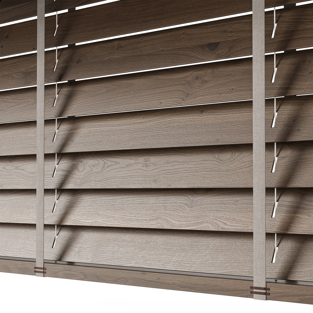 Wooden Blinds Set 25 Model - TurboSquid 2203075