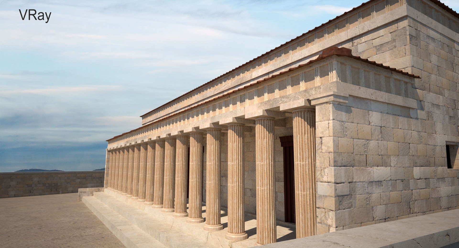 Chalkotheke Treasury Pillars 3D - TurboSquid 1273739