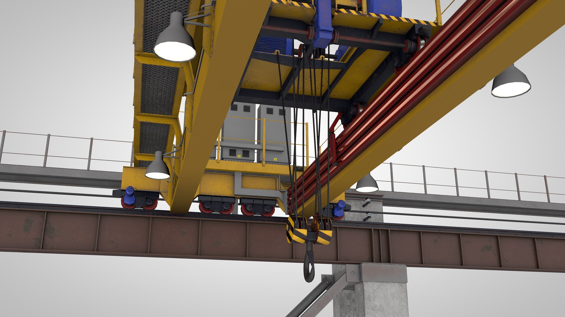 Crane Overhead Model - TurboSquid 1679408