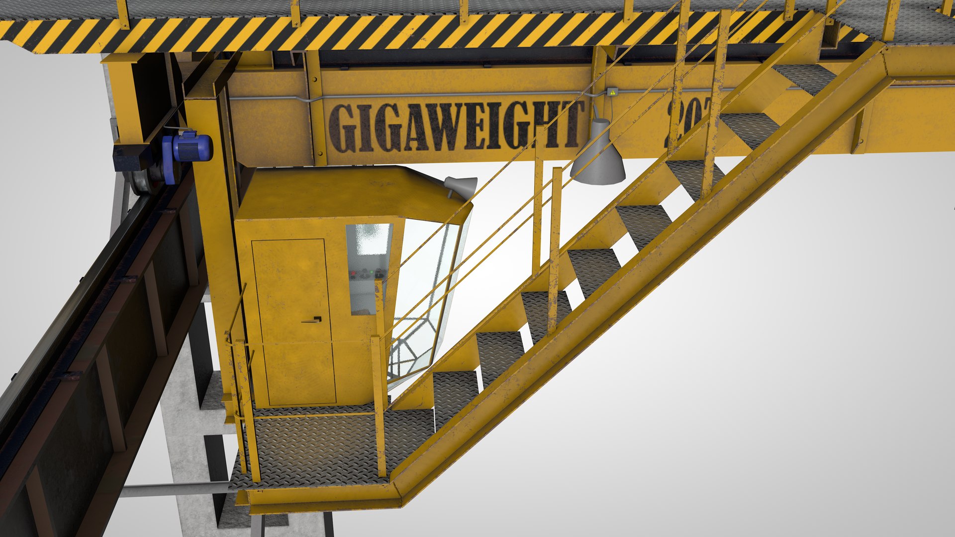 Crane Overhead Model - TurboSquid 1679408