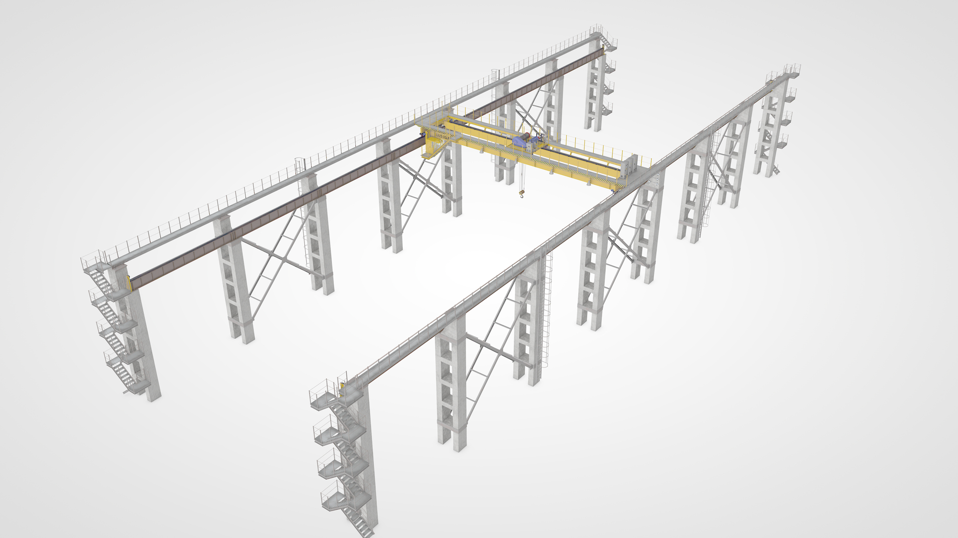 Crane Overhead Model - TurboSquid 1679408