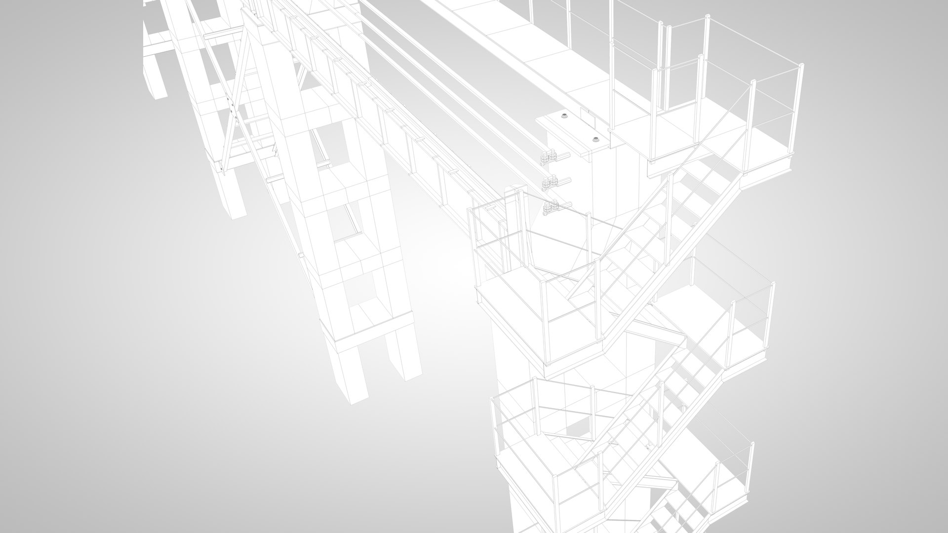 Crane overhead model - TurboSquid 1679408