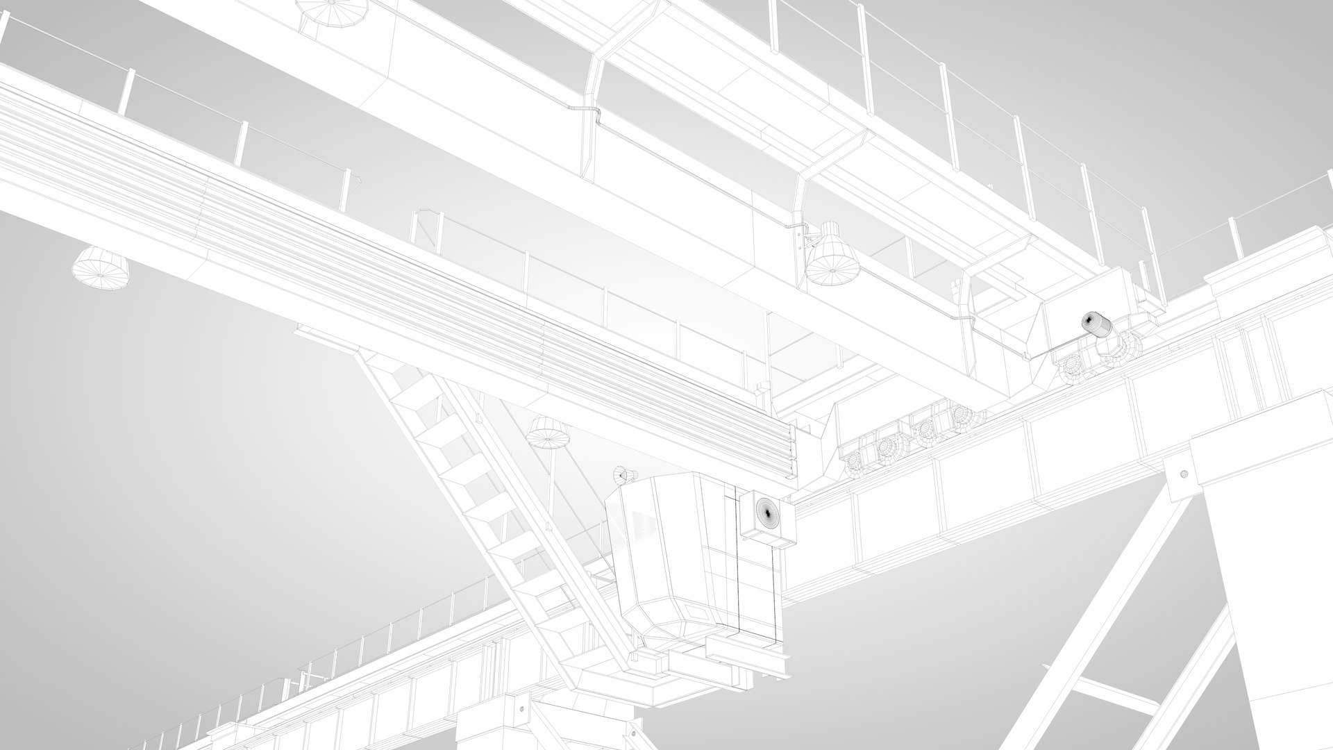 Crane overhead model - TurboSquid 1679408