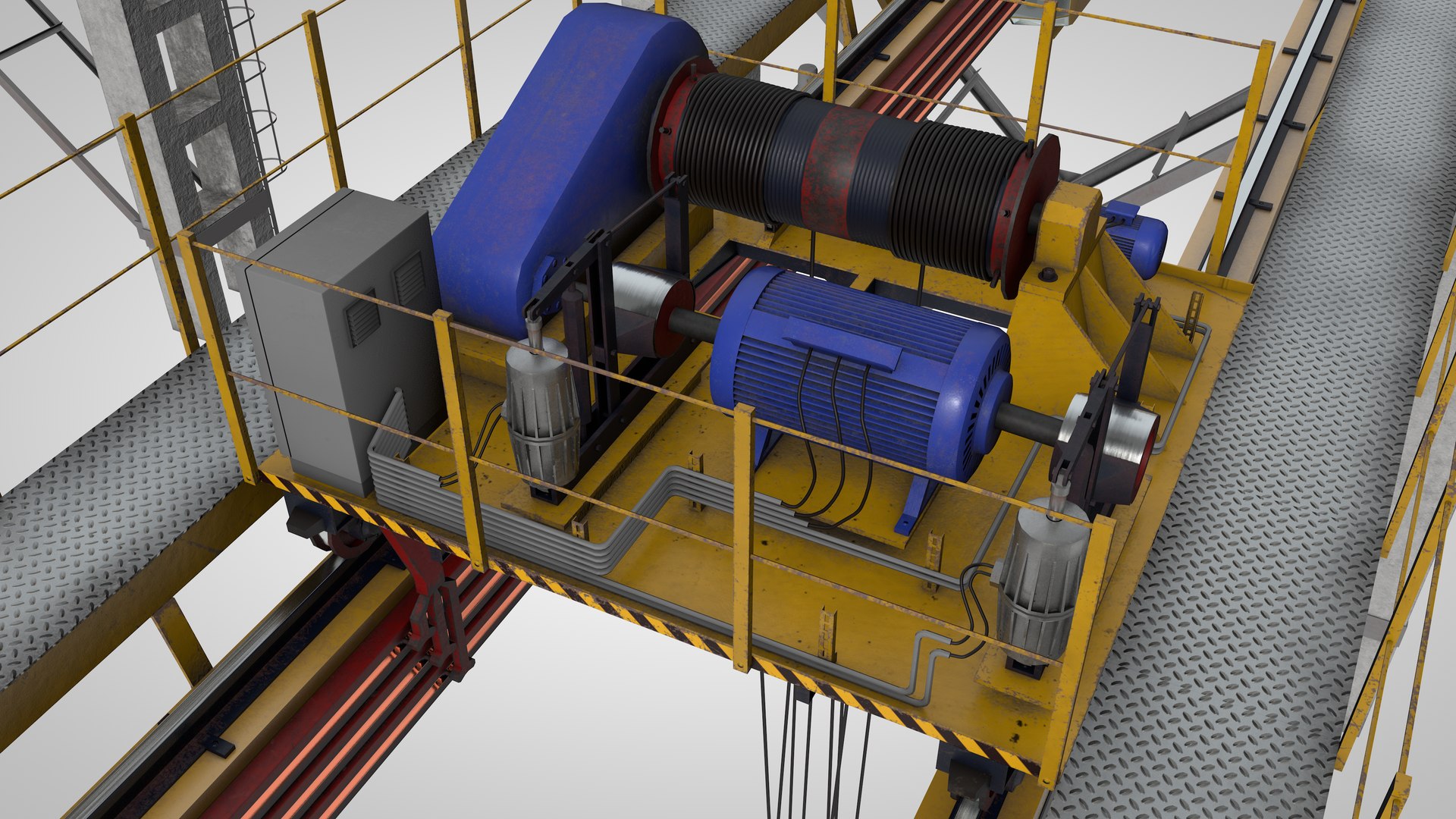 Crane Overhead Model - TurboSquid 1679408