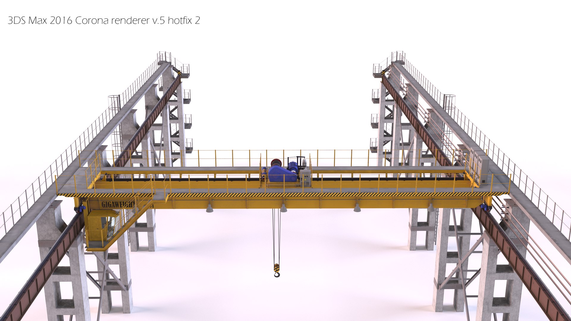 Crane Overhead Model - TurboSquid 1679408