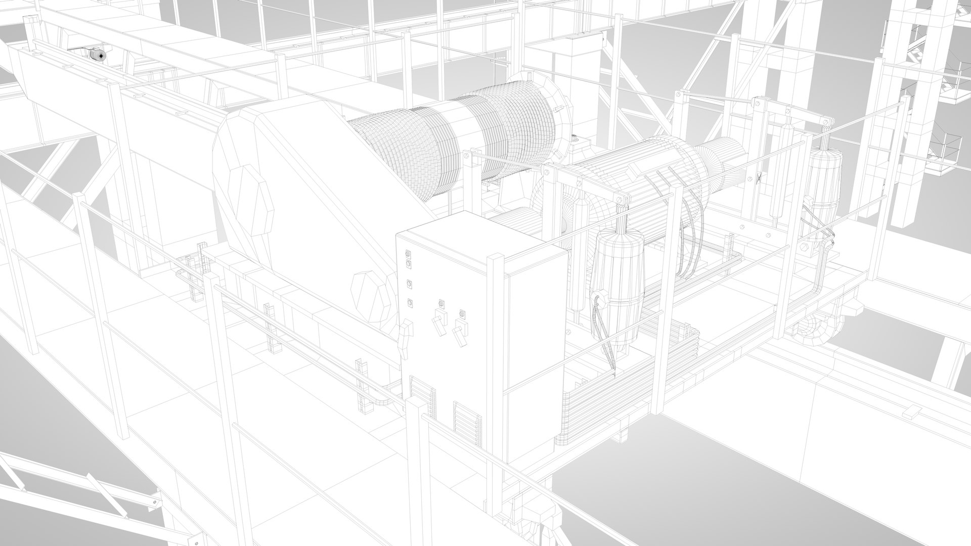 Crane Overhead Model - TurboSquid 1679408