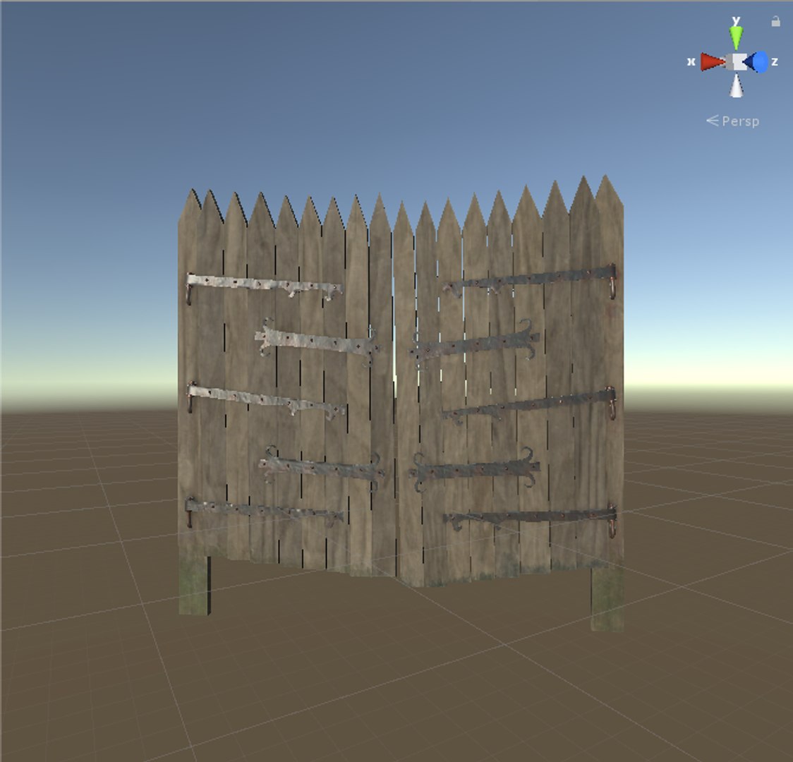 Wooden Gate Ready 3D Model - TurboSquid 1360056