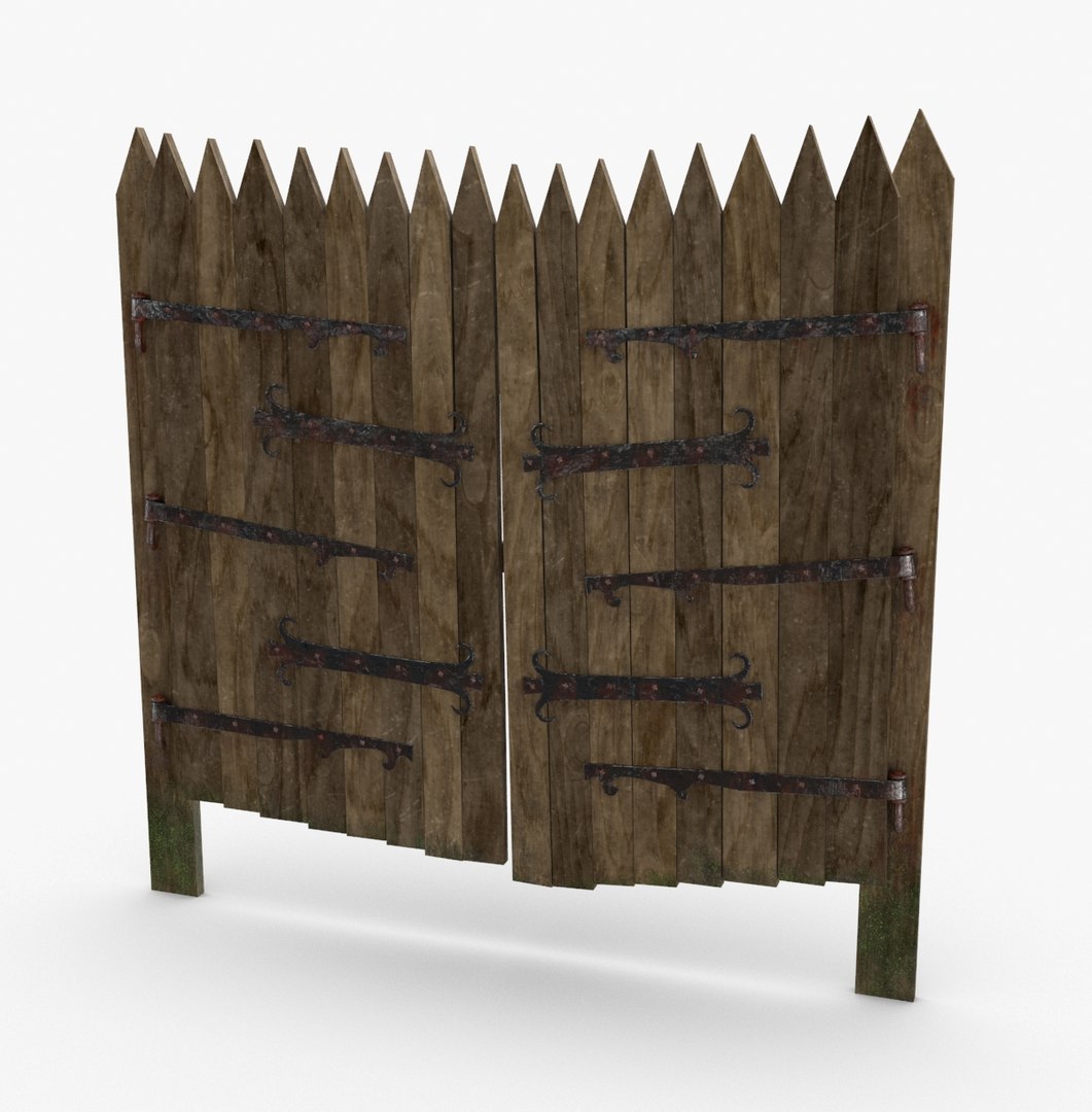 Wooden Gate Ready 3D Model - TurboSquid 1360056