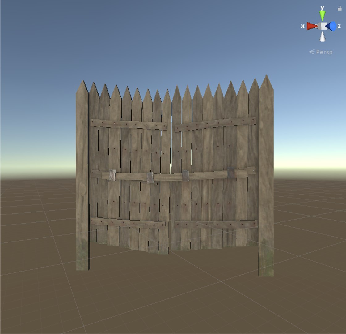 Wooden Gate Ready 3D Model - TurboSquid 1360056