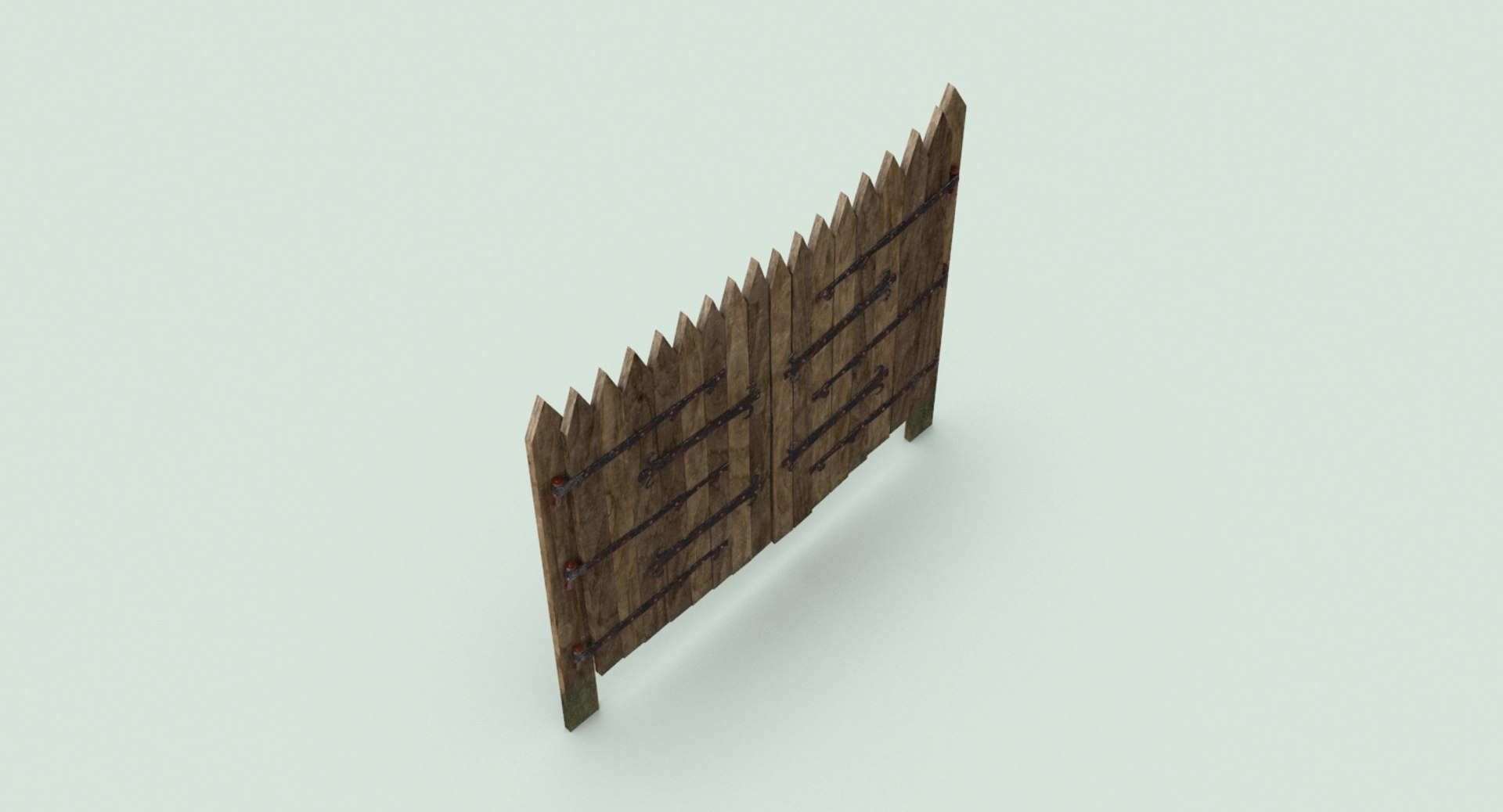 Wooden Gate Ready 3D Model - TurboSquid 1360056