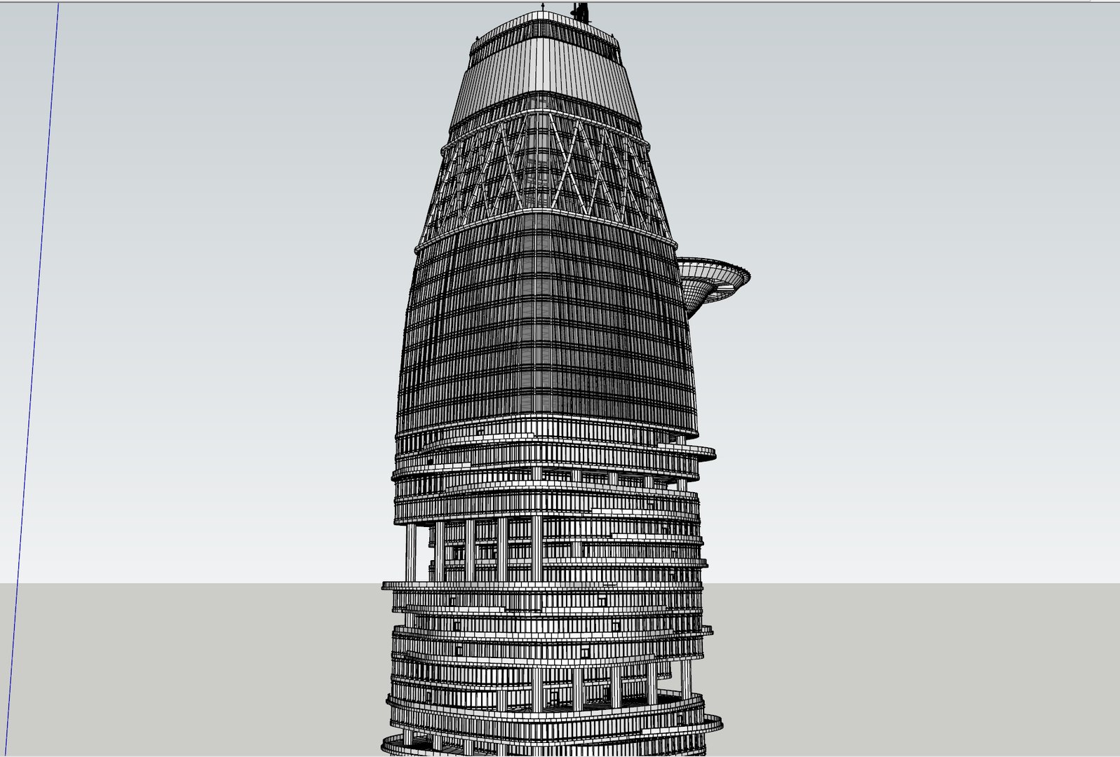 3D Aqua Tower Model - TurboSquid 2104191