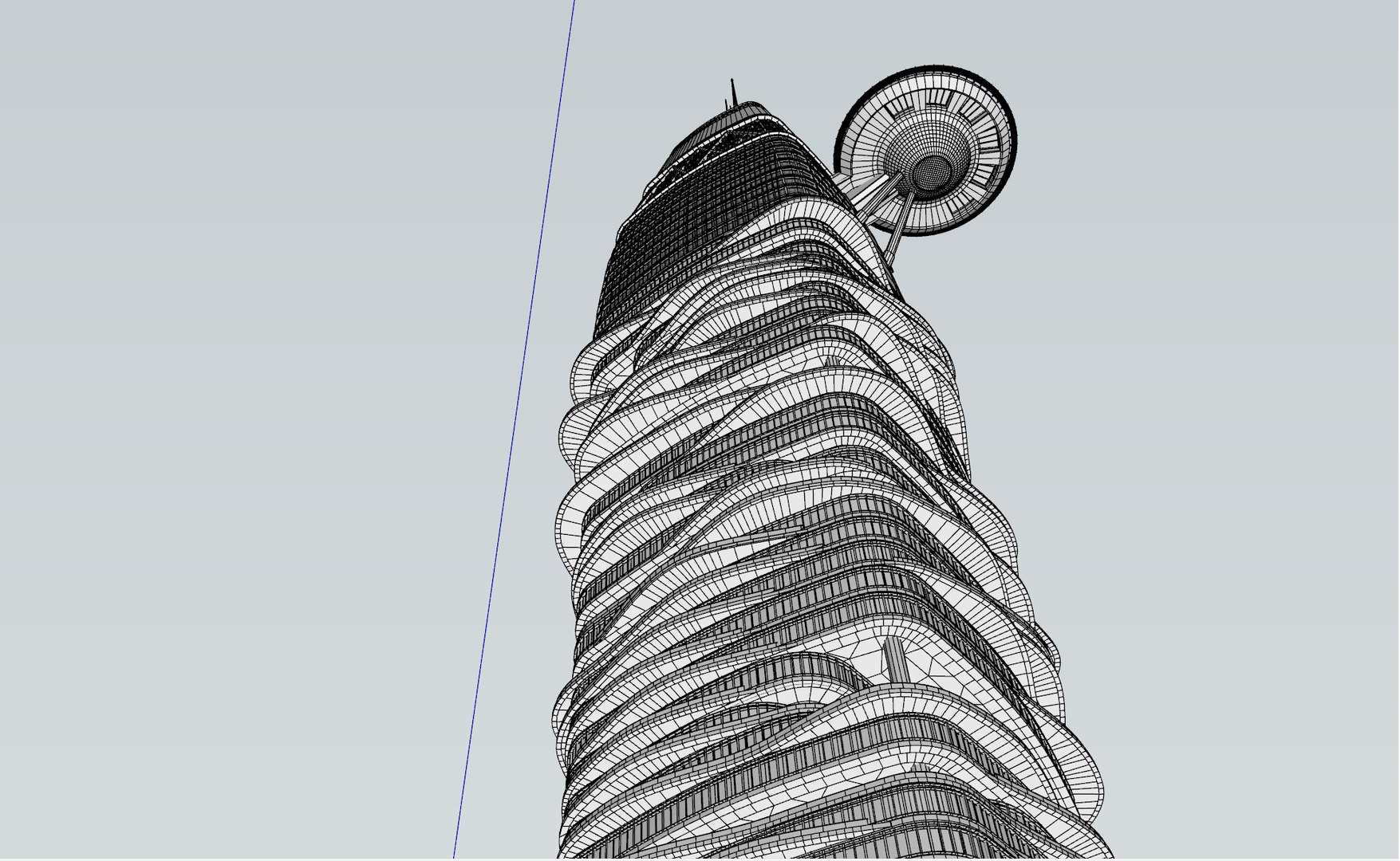 3D Aqua Tower Model - TurboSquid 2104191