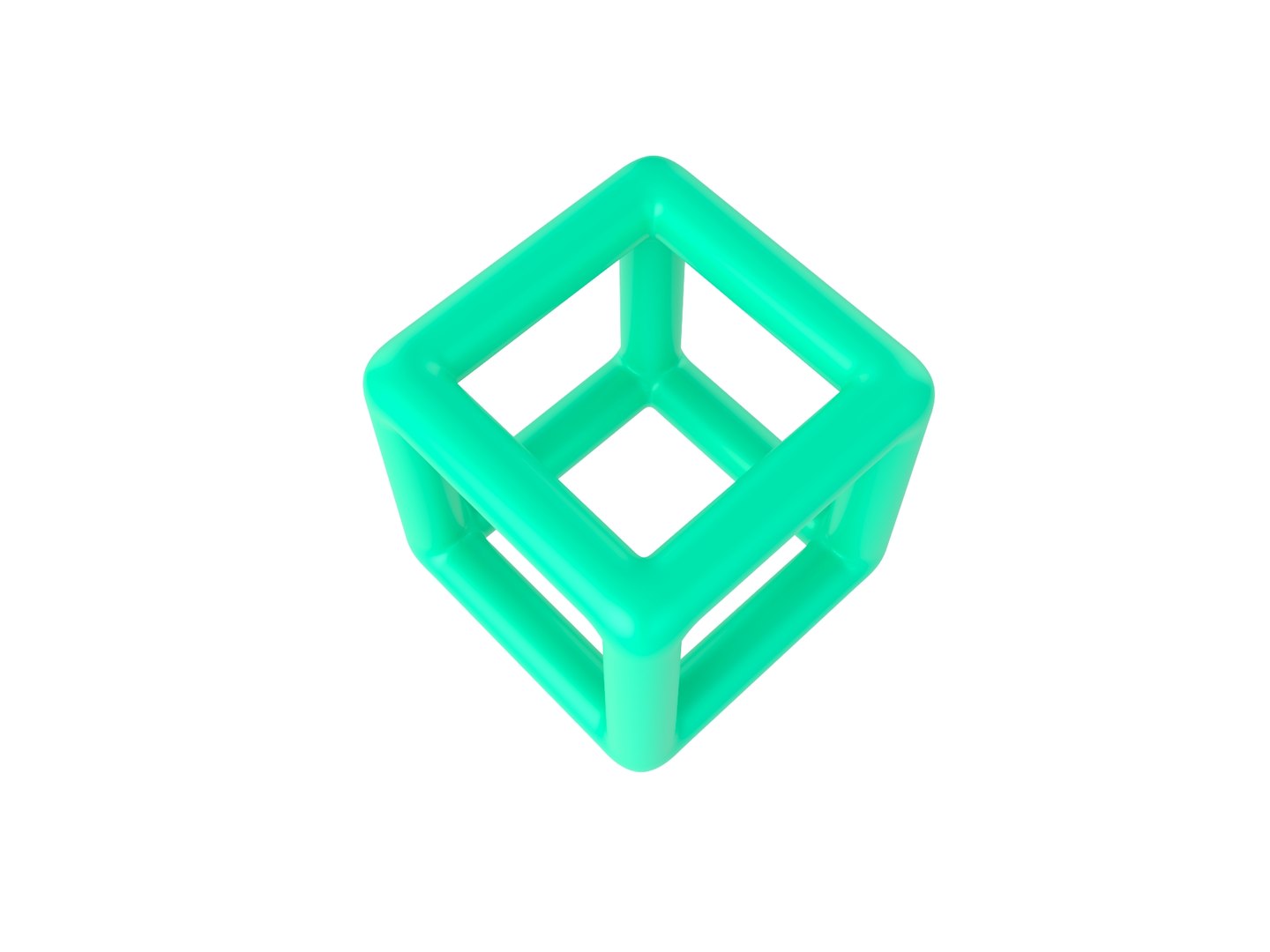 Symbol022 Wire Cube 3D Model - TurboSquid 2157561