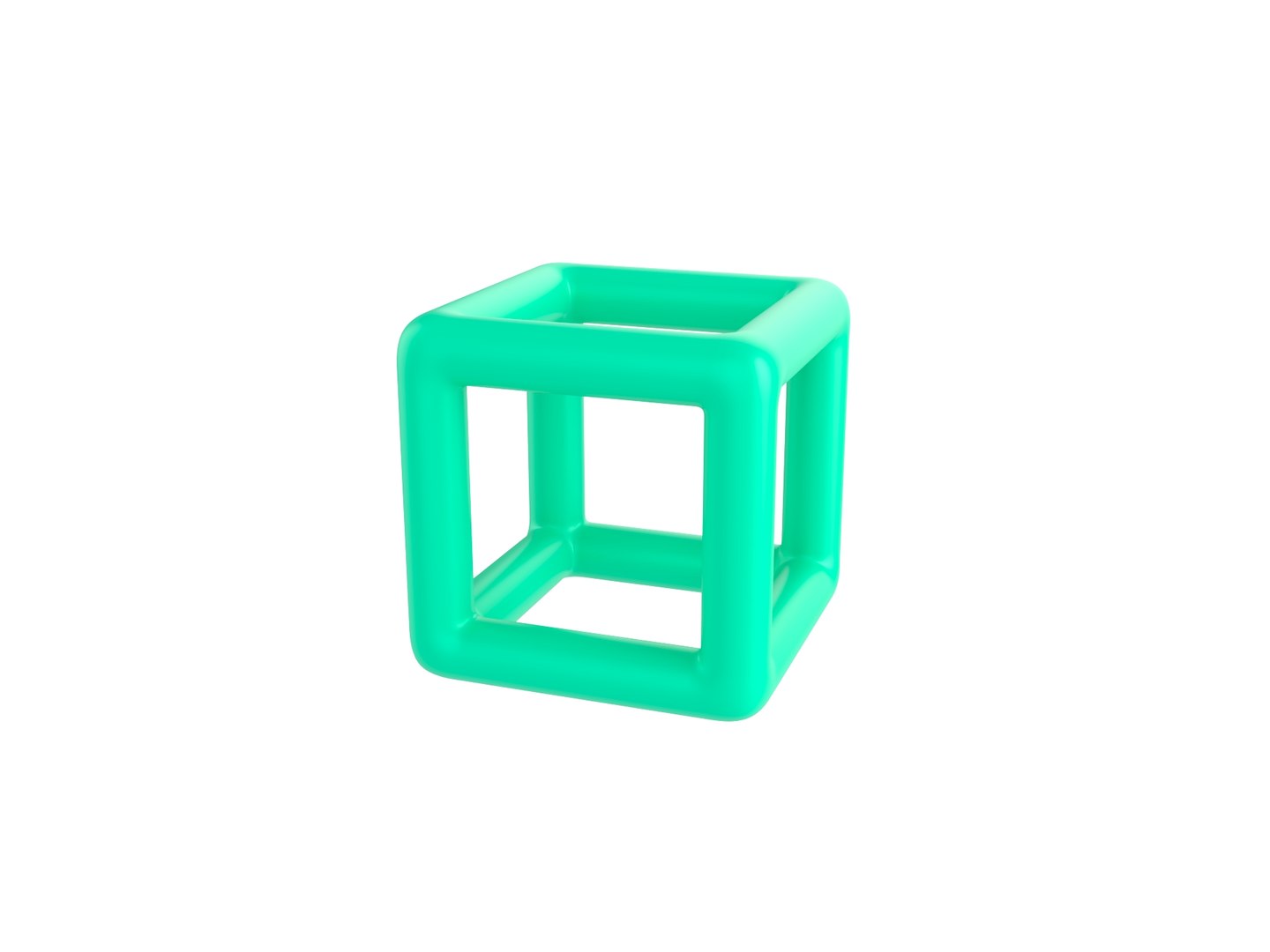 Symbol022 Wire Cube 3D Model - TurboSquid 2157561
