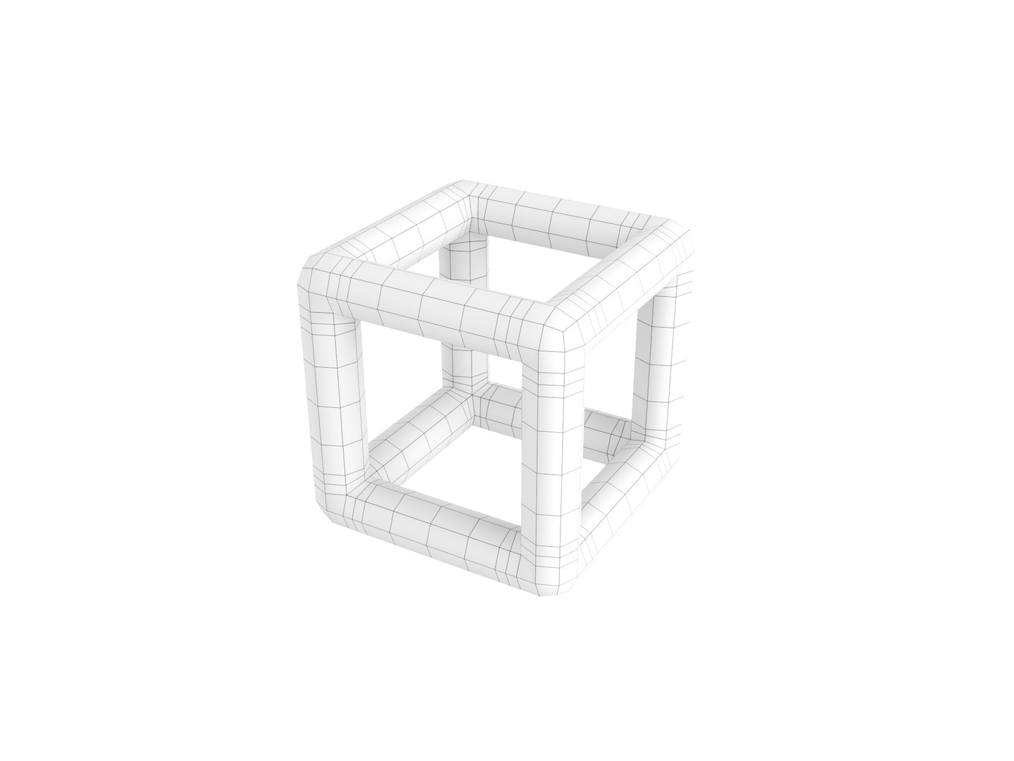 Symbol022 Wire Cube 3D Model - TurboSquid 2157561