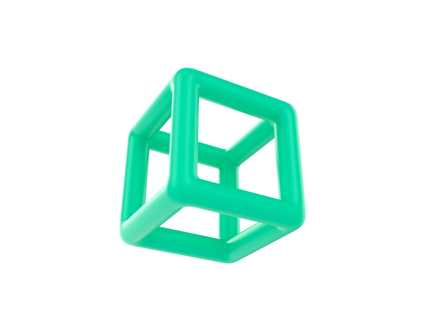 Symbol022 Wire Cube 3D Model - TurboSquid 2157561