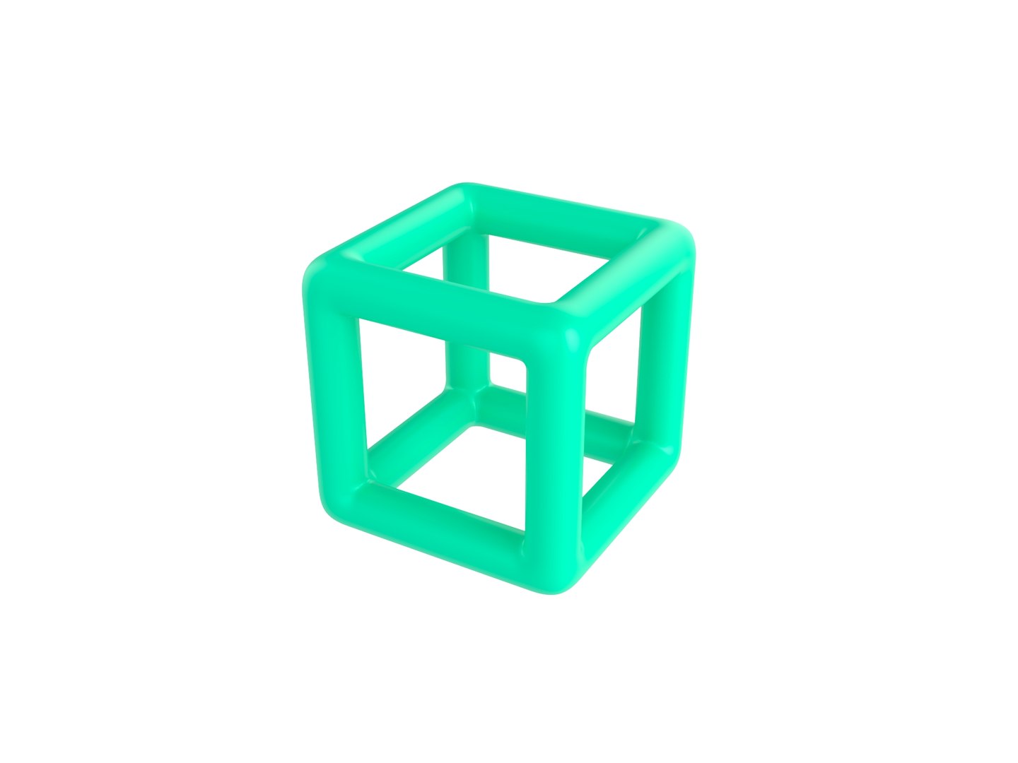 Symbol022 Wire Cube 3D Model - TurboSquid 2157561