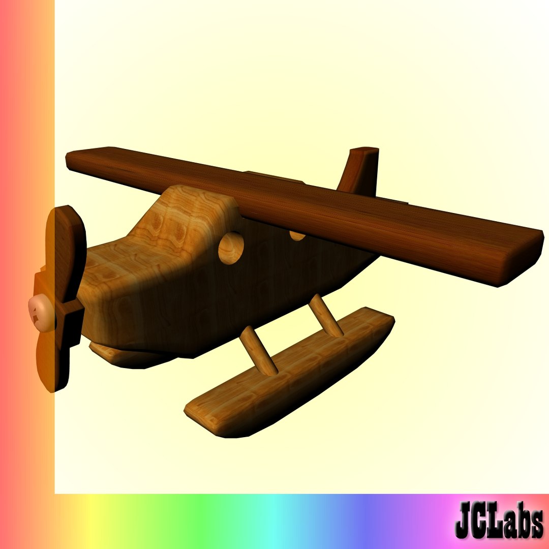 Free 3ds Model Seaplane Toy