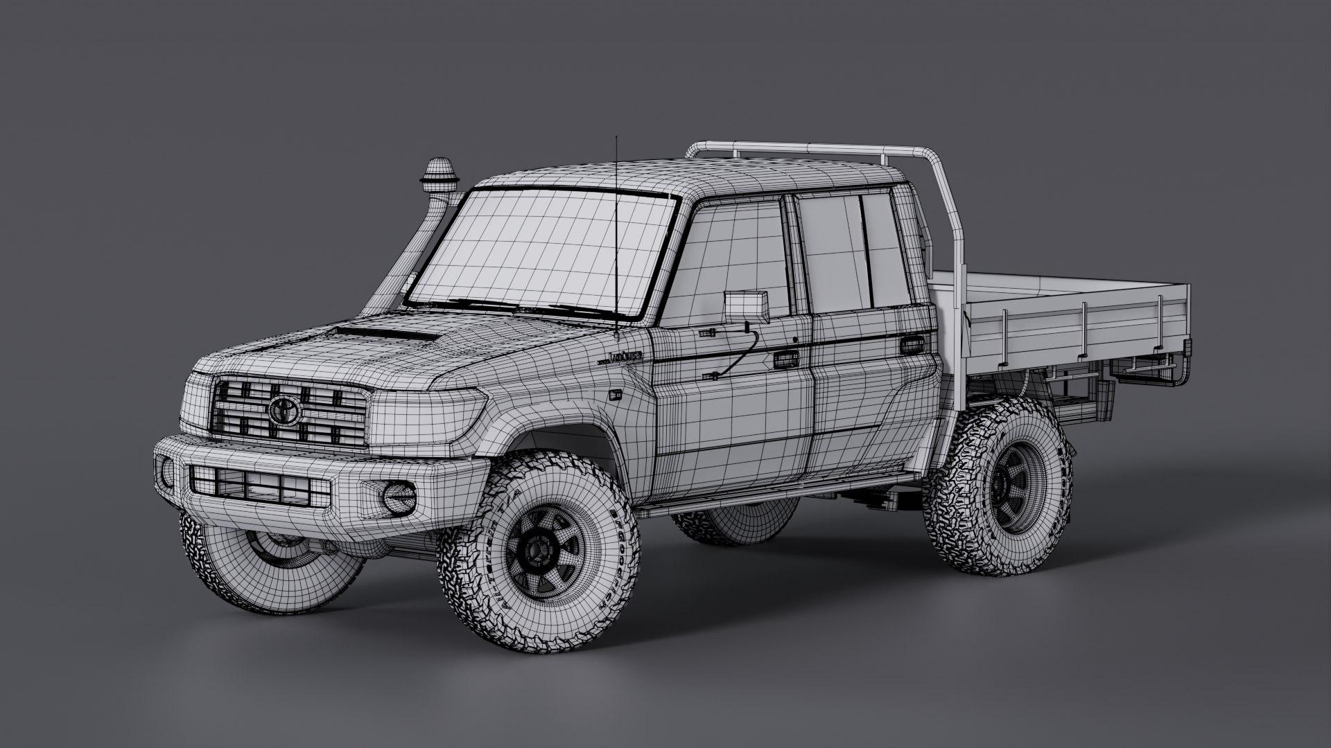 3D TOYOTA LAND CRUISER 79 SERIES DUAL CAB STOCK - TurboSquid 2052097
