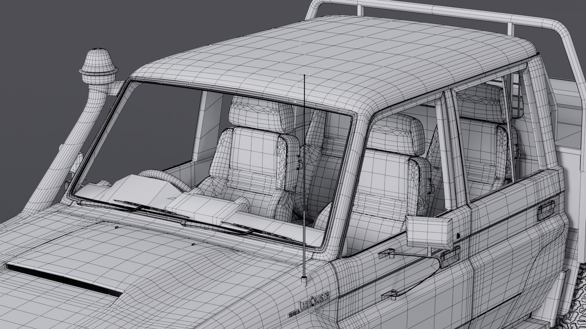 3D TOYOTA LAND CRUISER 79 SERIES DUAL CAB STOCK - TurboSquid 2052097