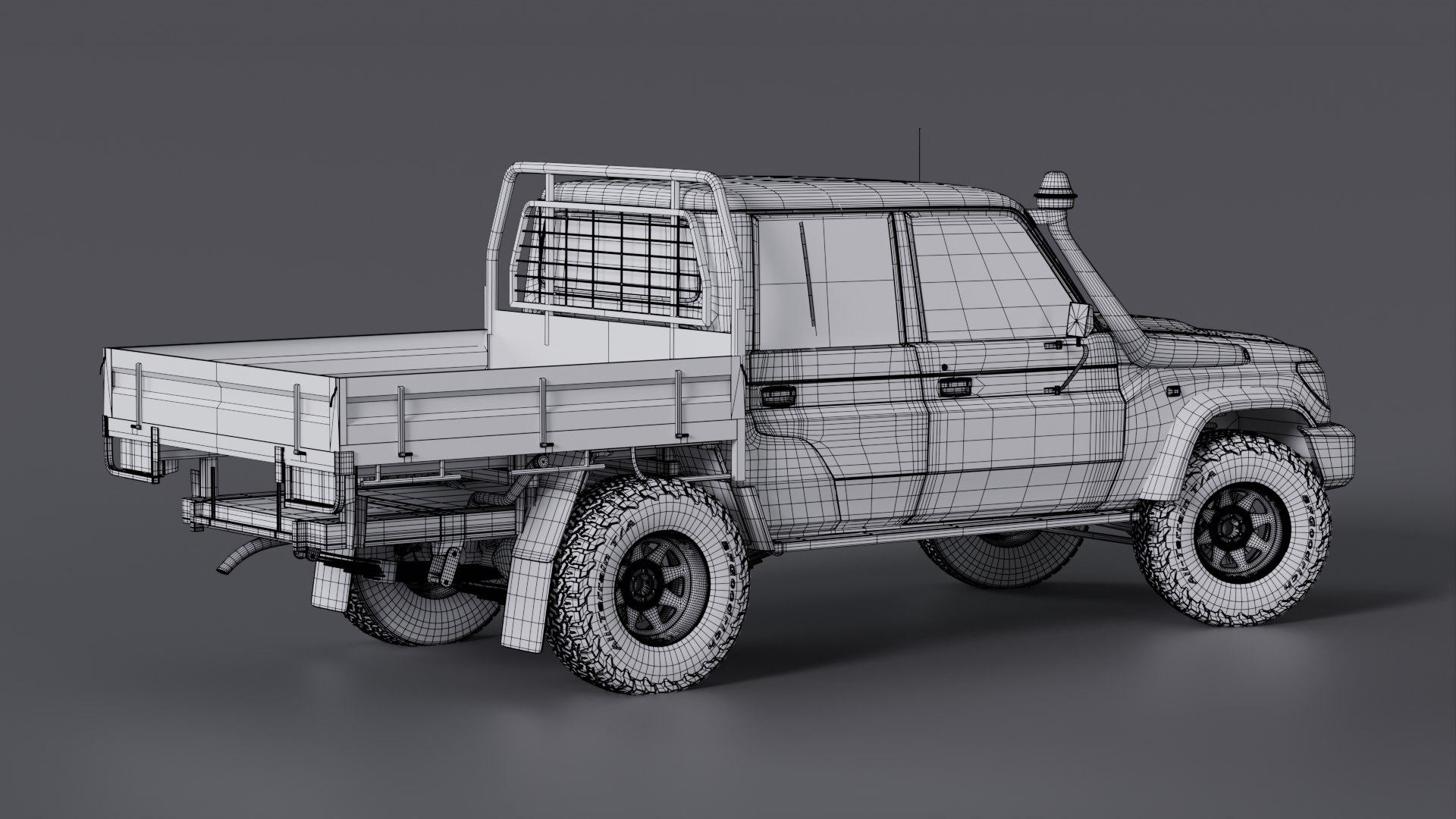 3D TOYOTA LAND CRUISER 79 SERIES DUAL CAB STOCK - TurboSquid 2052097
