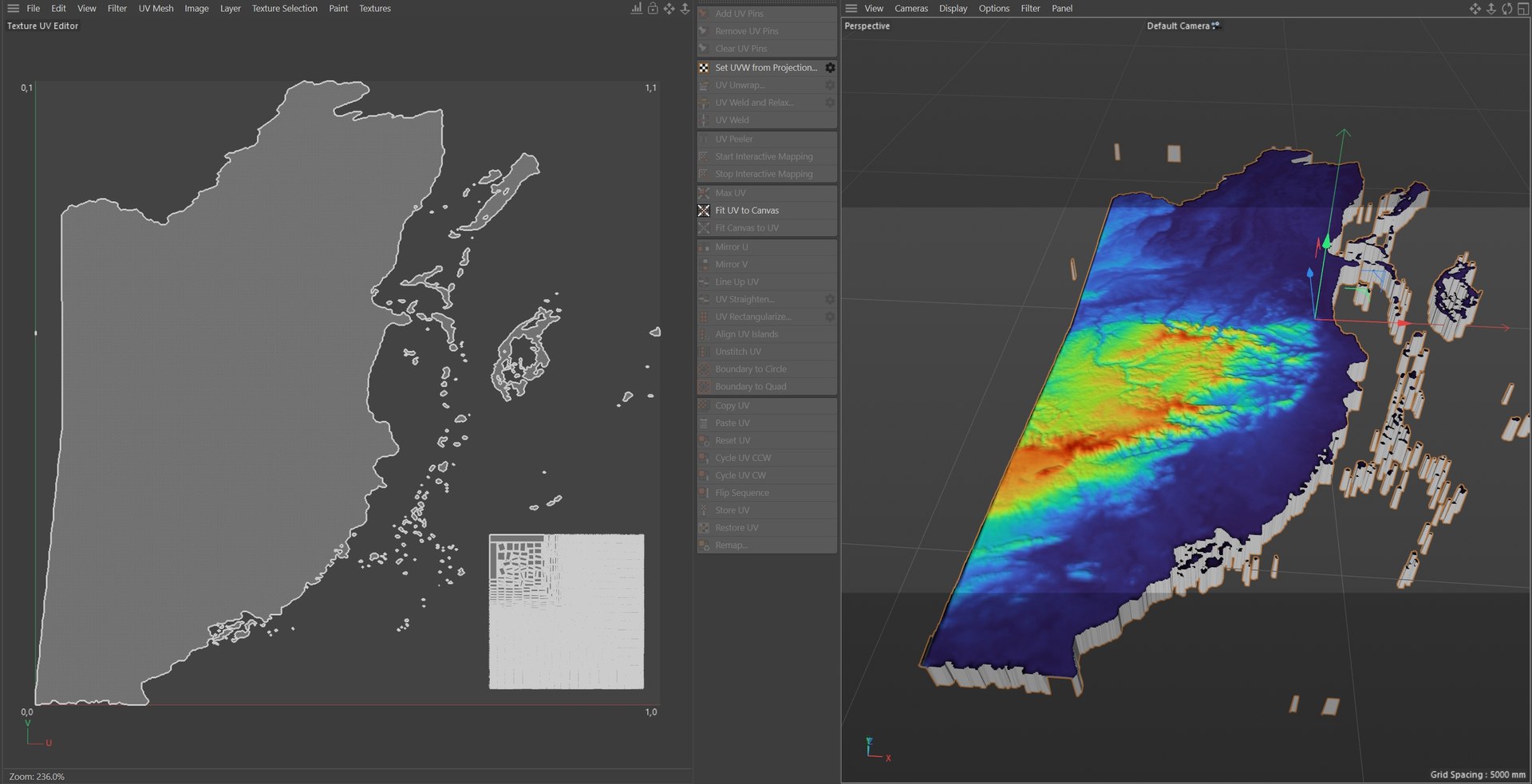 3D Model Belize Terrain Map - TurboSquid 2335452