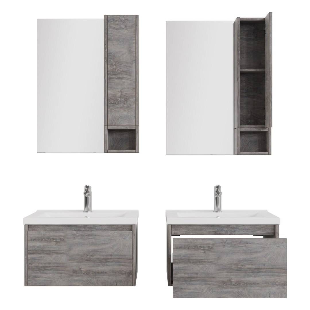 3D Stworki Karlstad 60-75 Rustic Oak Rochelle Model - TurboSquid 2187526