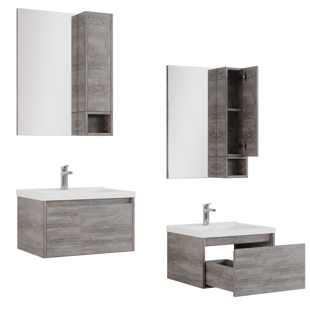 3D Stworki Karlstad 60-75 Rustic Oak Rochelle Model - TurboSquid 2187526