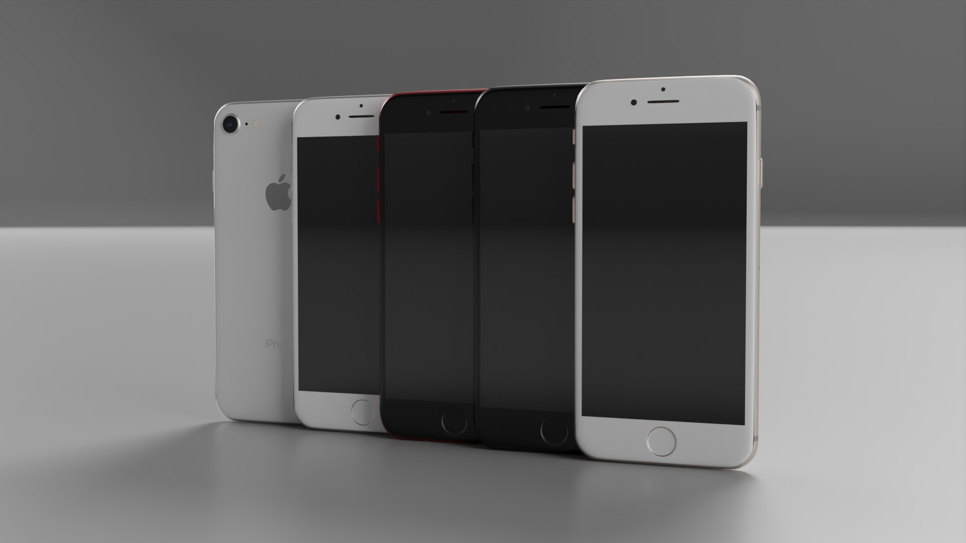 3D model iPhone 8 All Colors Smartphone - TurboSquid 2080637