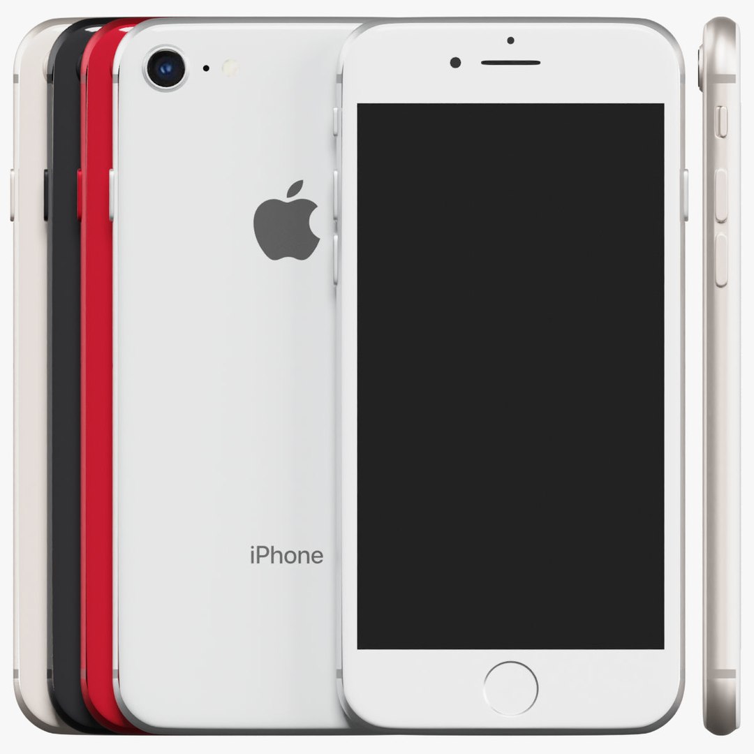 3D model iPhone 8 All Colors Smartphone - TurboSquid 2080637