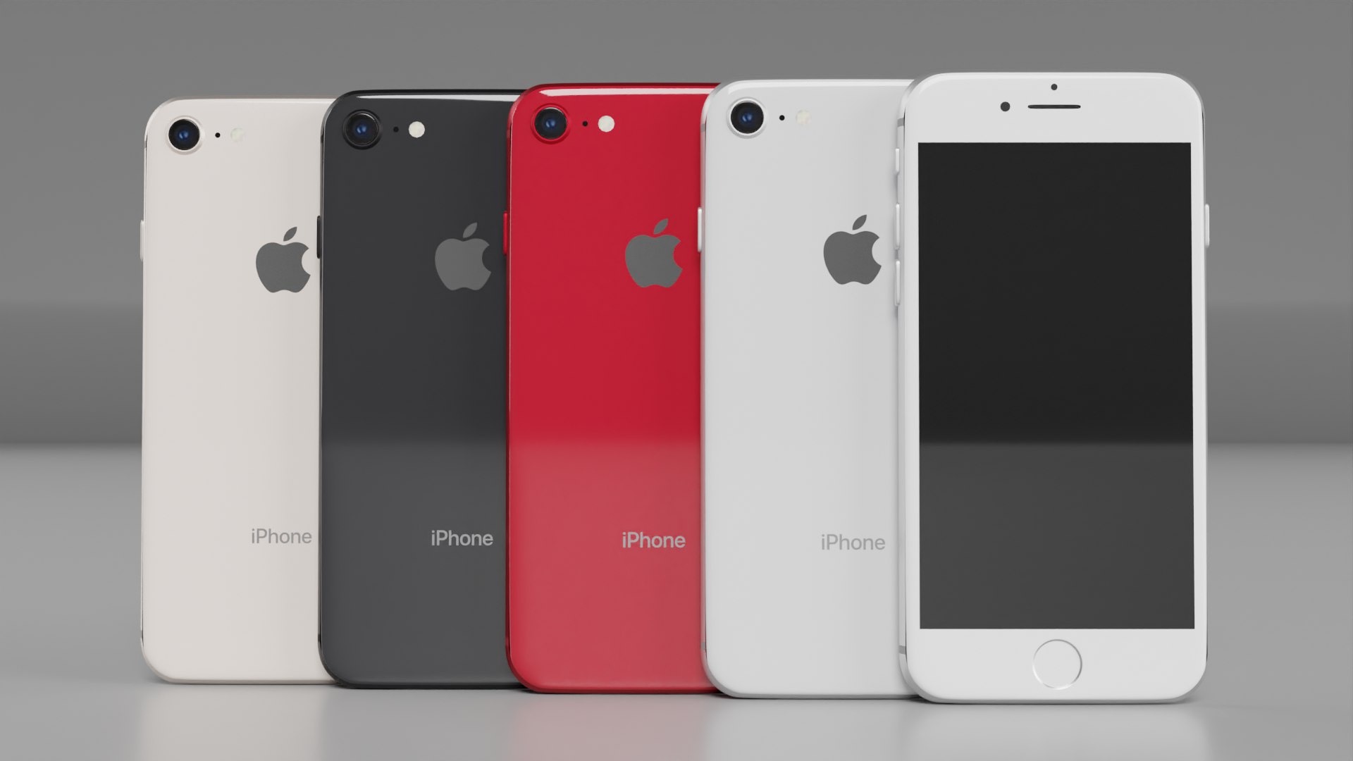 3D model iPhone 8 All Colors Smartphone - TurboSquid 2080637