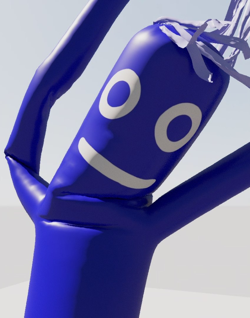 Inflatable Man Balloon ANIMATED 3D Model - TurboSquid 2089478