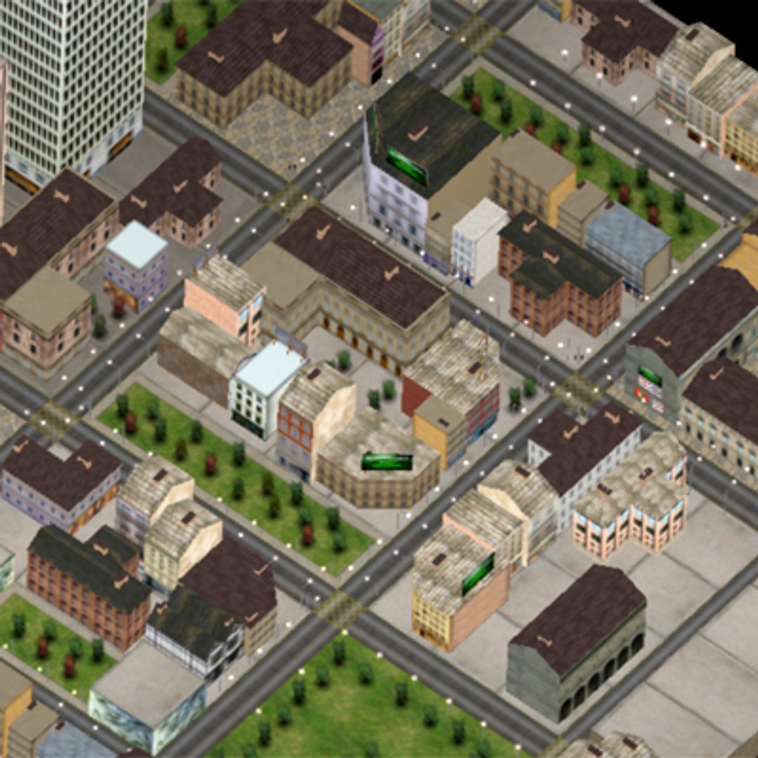 City Blender 3d Model