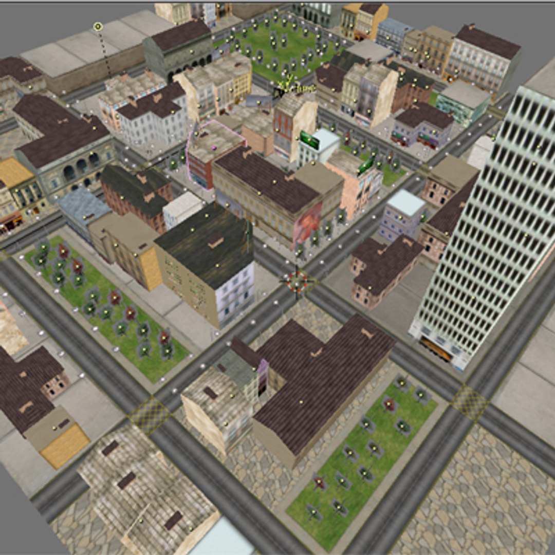 City Blender 3d Model