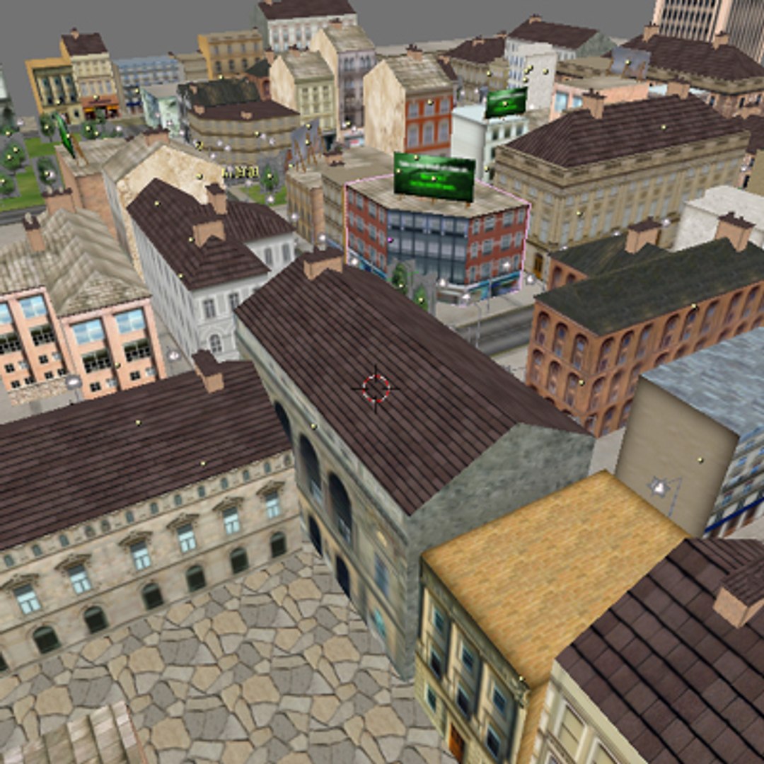 City Blender 3d Model