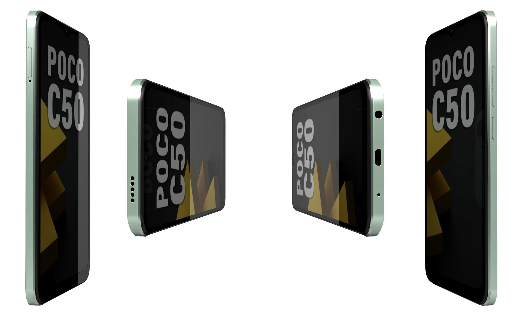 Xiaomi Poco C50 Green 3D - TurboSquid 2015648