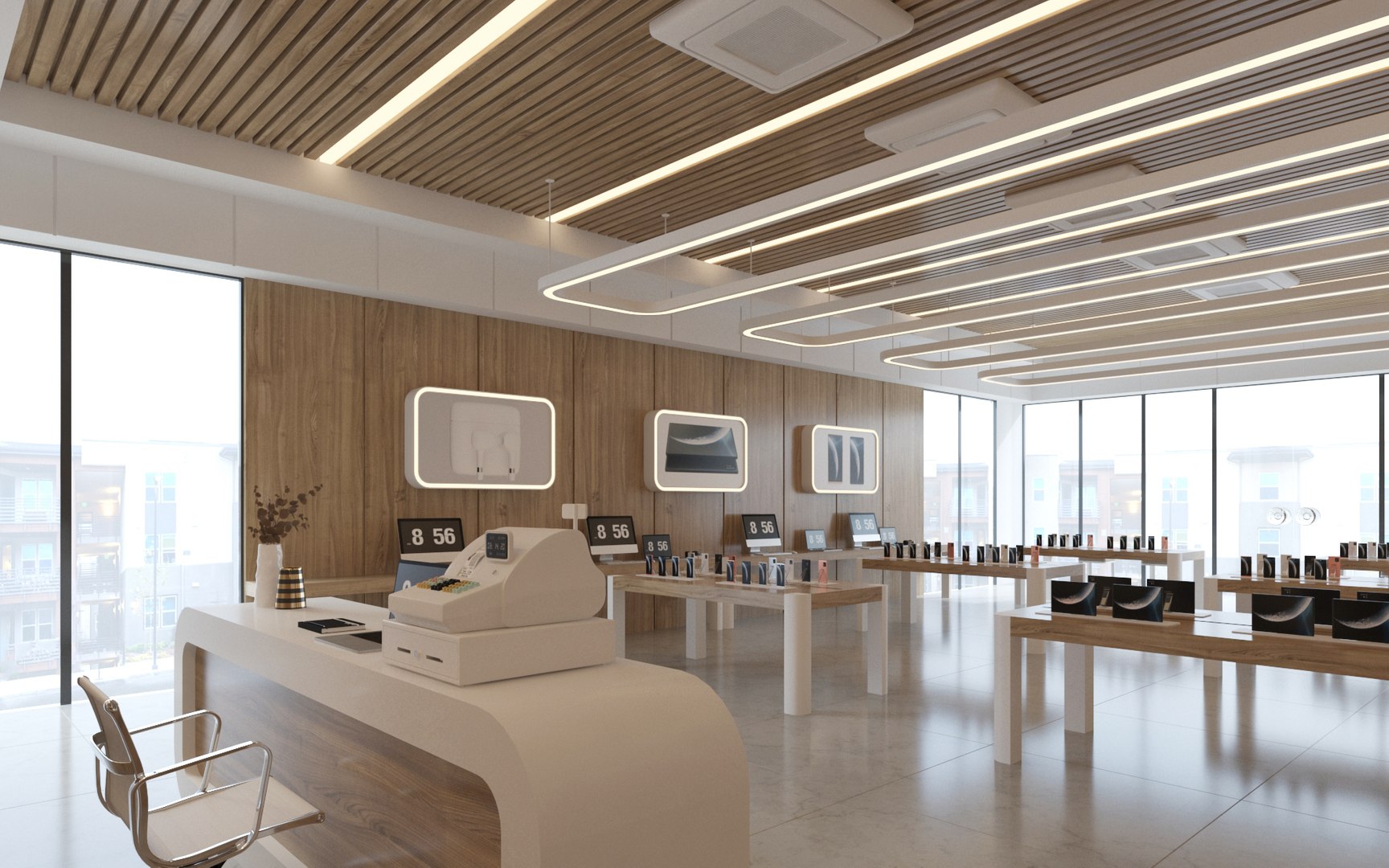 Electronics And Mobile Phone Store Interior 3D Model - TurboSquid 2003501