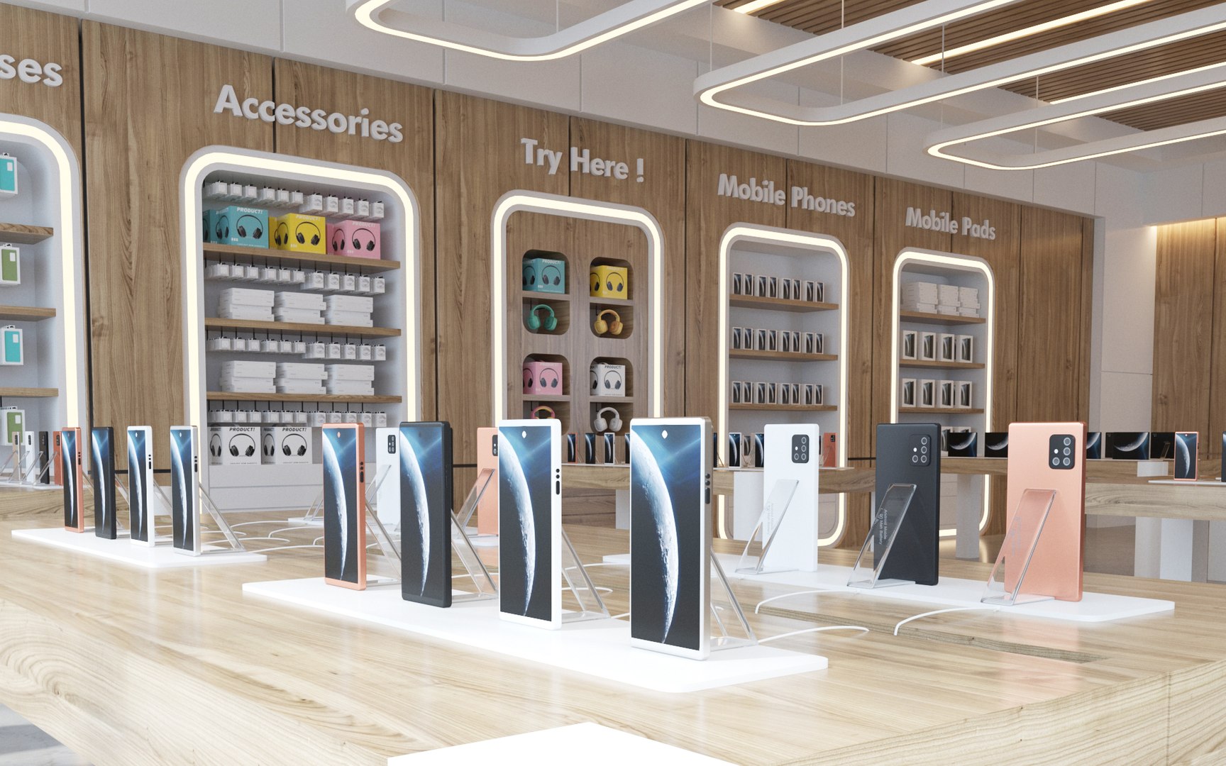 Electronics And Mobile Phone Store Interior 3D Model - TurboSquid 2003501