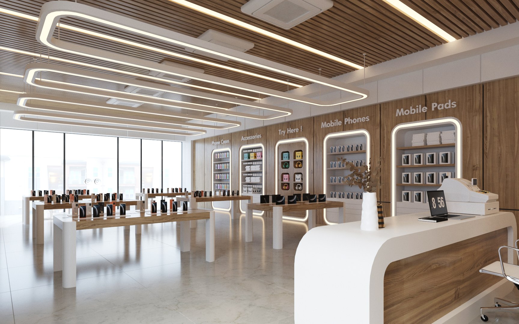 Electronics And Mobile Phone Store Interior 3D Model - TurboSquid 2003501