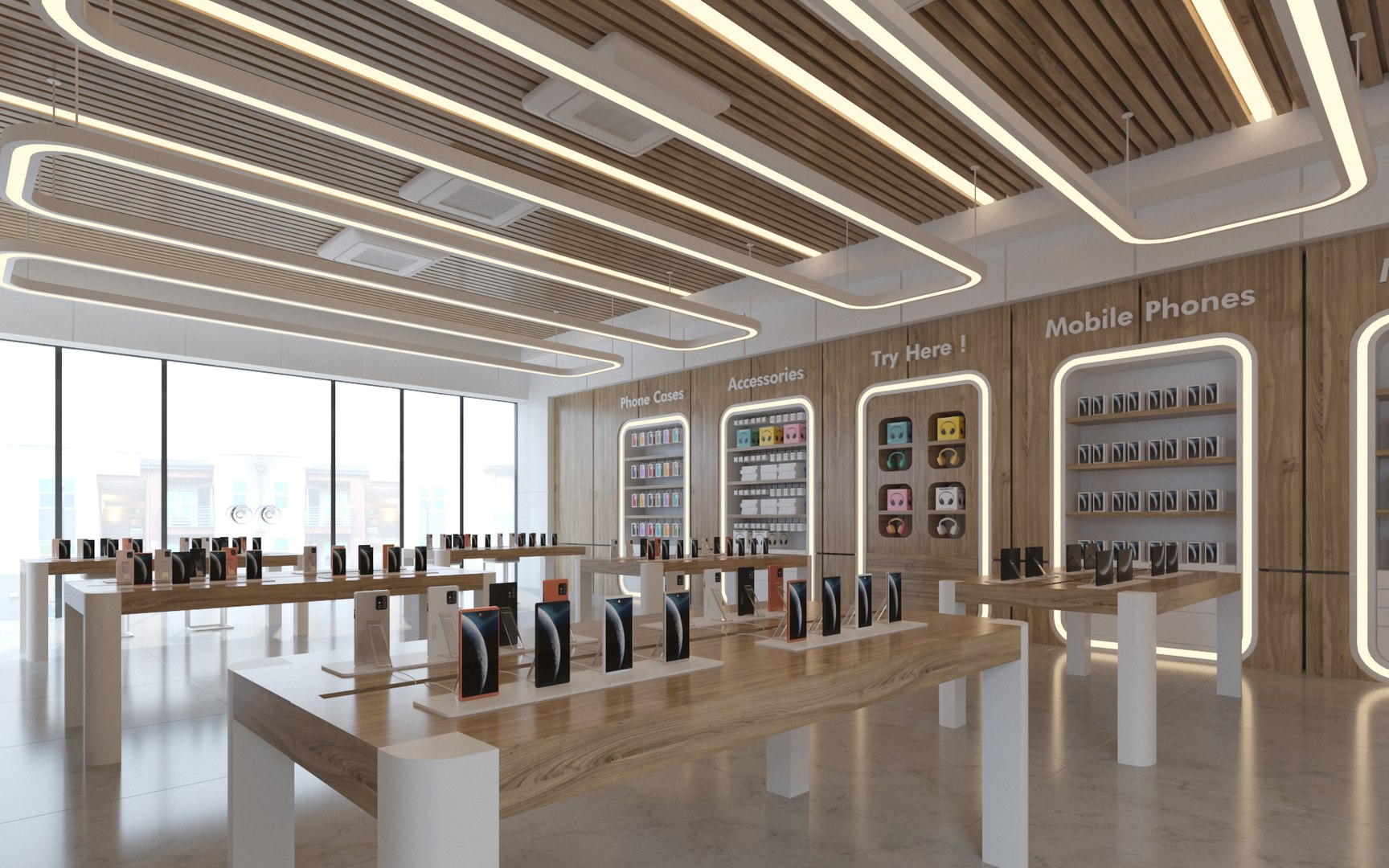 Electronics And Mobile Phone Store Interior 3D Model - TurboSquid 2003501