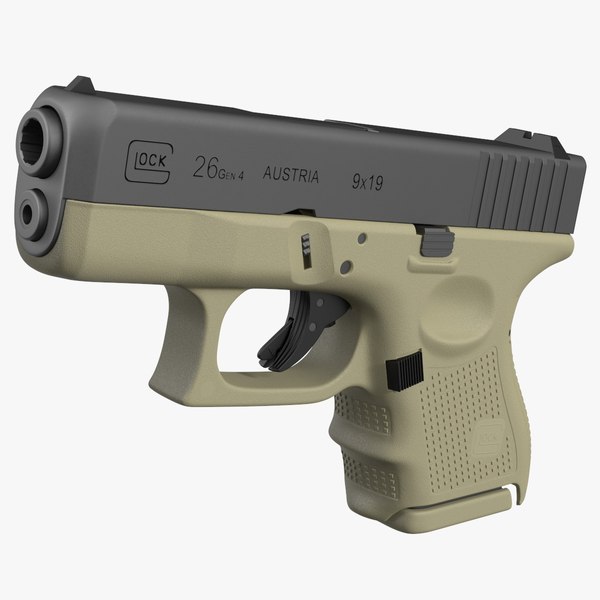 modelo 3d Pistola Glock G26 Subcompacta de 9 mm - TurboSquid 2216651