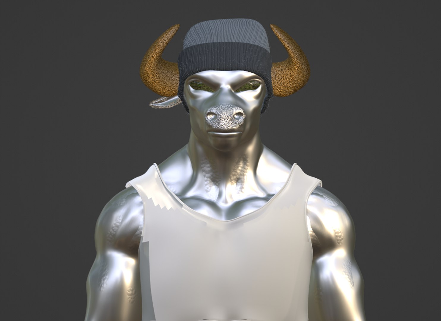 3D High Quality Bull Half Body NFT Model - TurboSquid 1977301