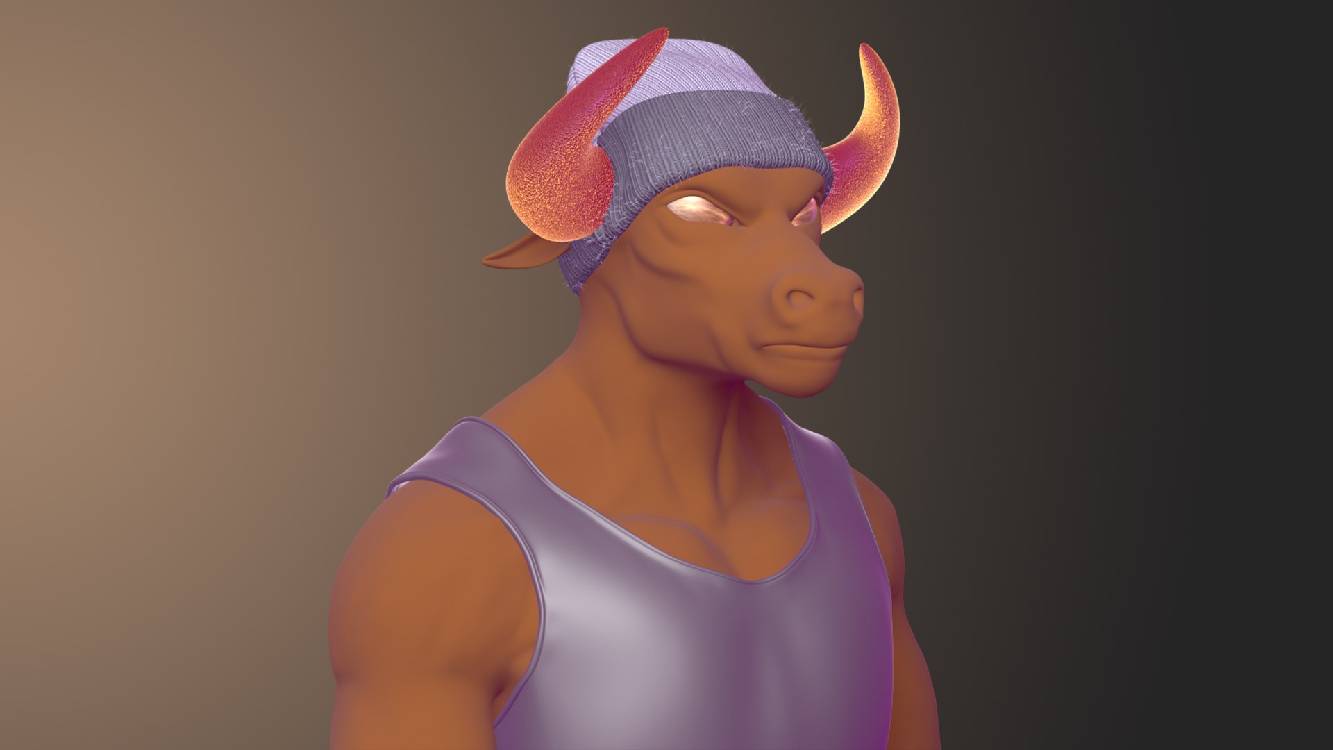 3D High Quality Bull Half Body NFT Model - TurboSquid 1977301