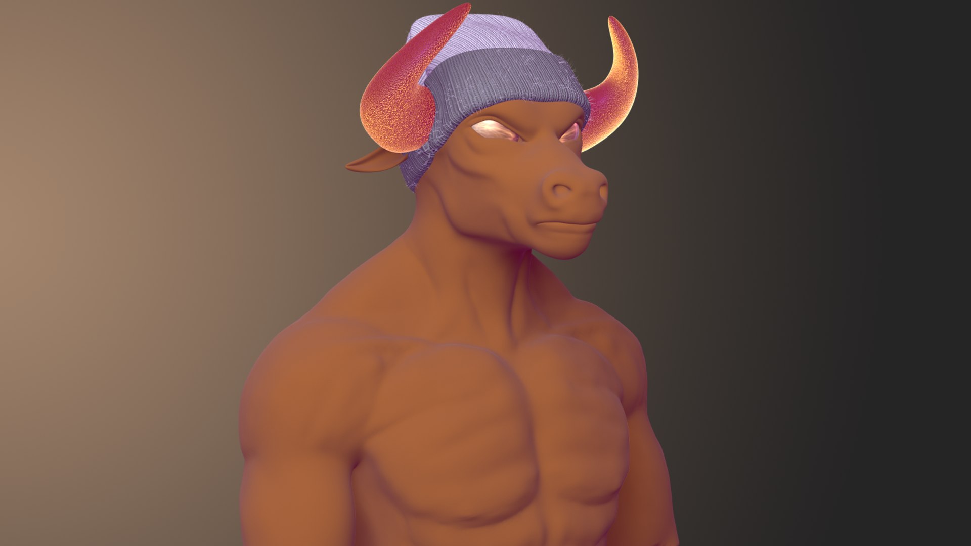 3D High Quality Bull Half Body NFT Model - TurboSquid 1977301