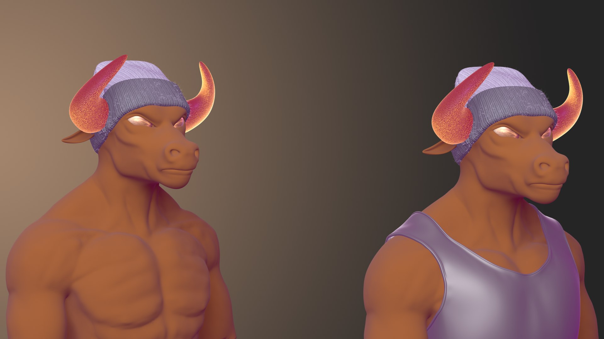 3D High Quality Bull Half Body NFT Model - TurboSquid 1977301