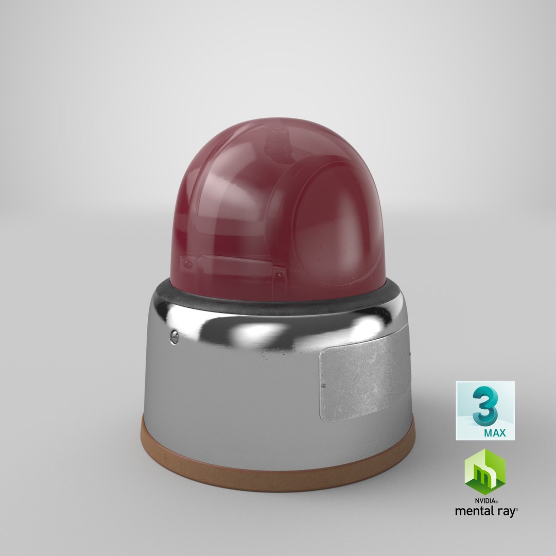 3D car light 70s red model - TurboSquid 1157743