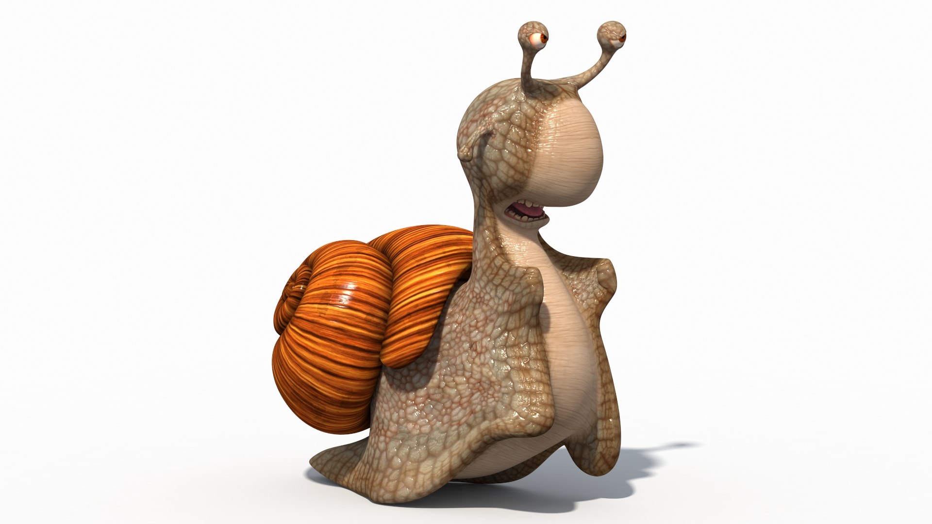 3D Cartoon Snail - TurboSquid 2002058